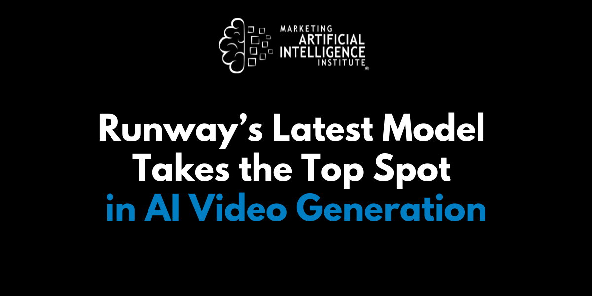Runway S Latest Model Takes The Top Spot In Ai Video Generation
